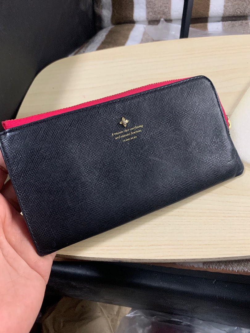 Japan brand leather L-type long wallet, Women's Fashion, Bags & Wallets ...