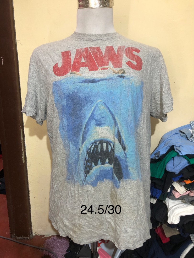 jaws, Men's Fashion, Tops & Sets, Tshirts & Polo Shirts on Carousell