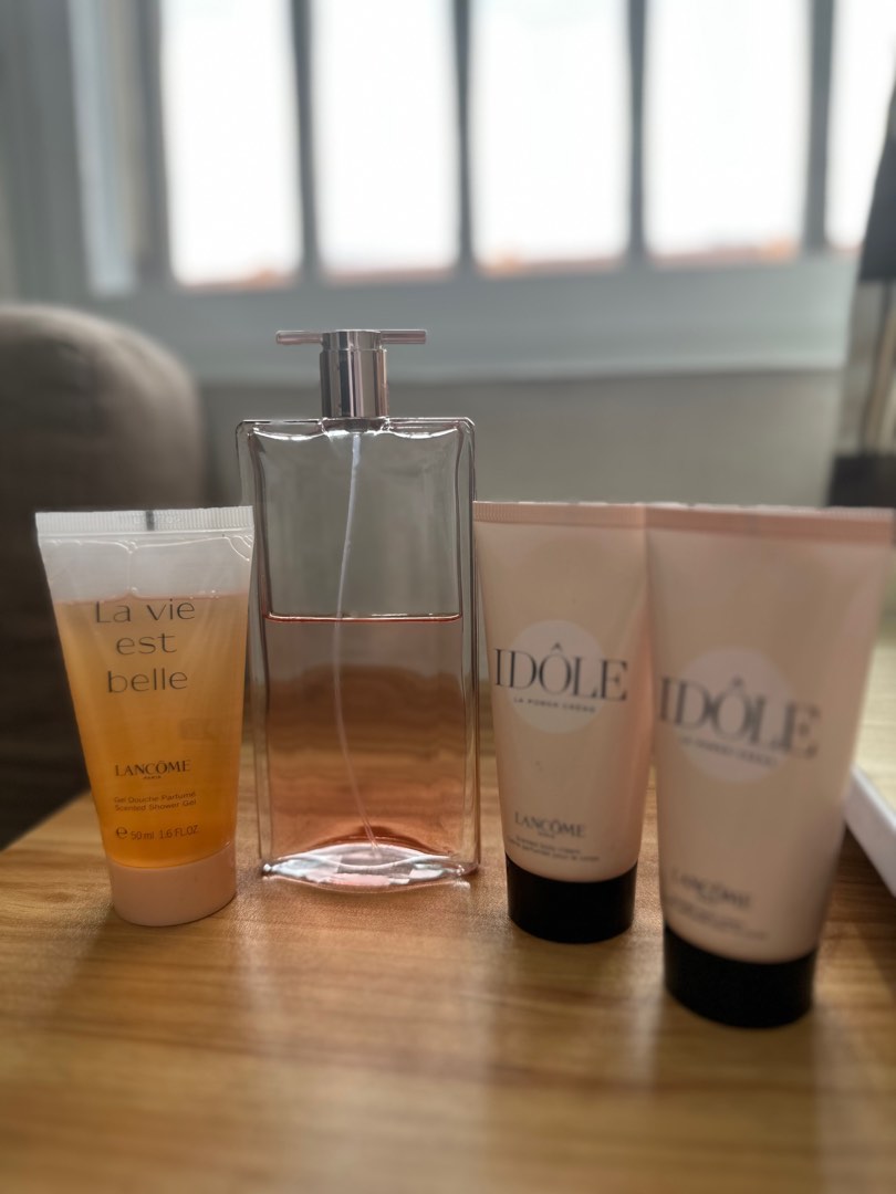 Lancome Idole EDP 50ml with lotion and shower gel, Beauty & Personal ...