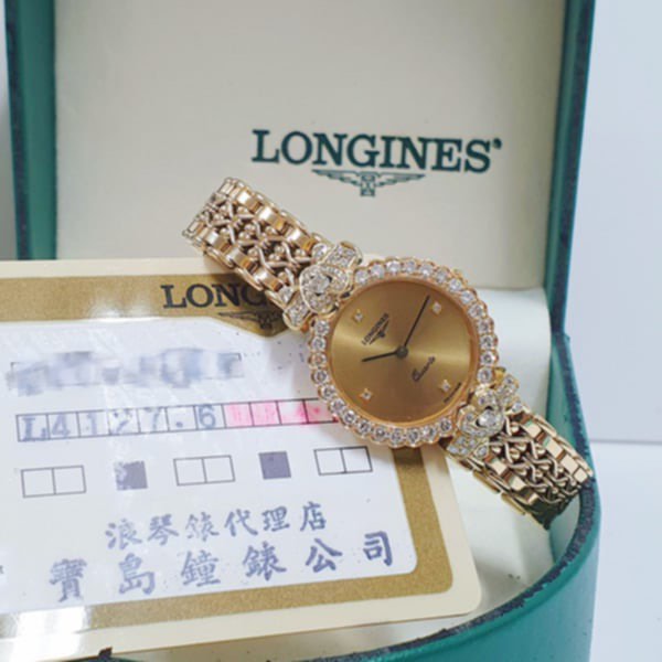 LONGINES Longines L4127.6 antique watch 750K gold original diamond ...