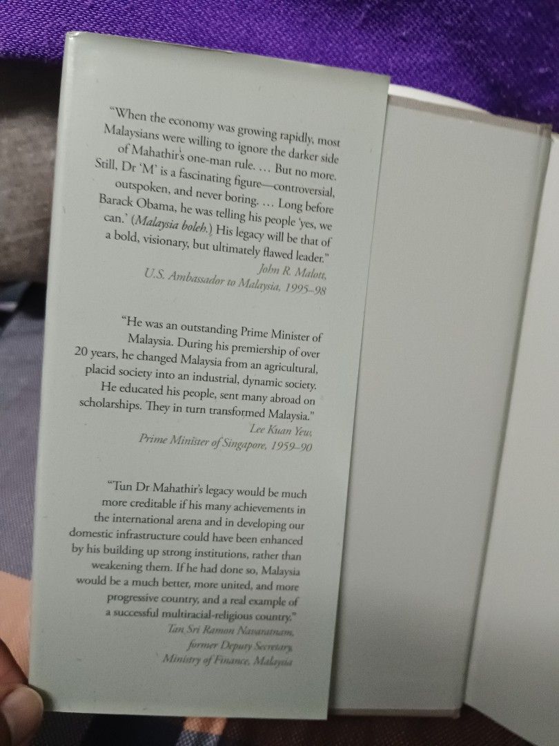 Mahathir book Buku Dr mahathir PM 5 CEK DET OPERATION MALAYSIA TOM ...