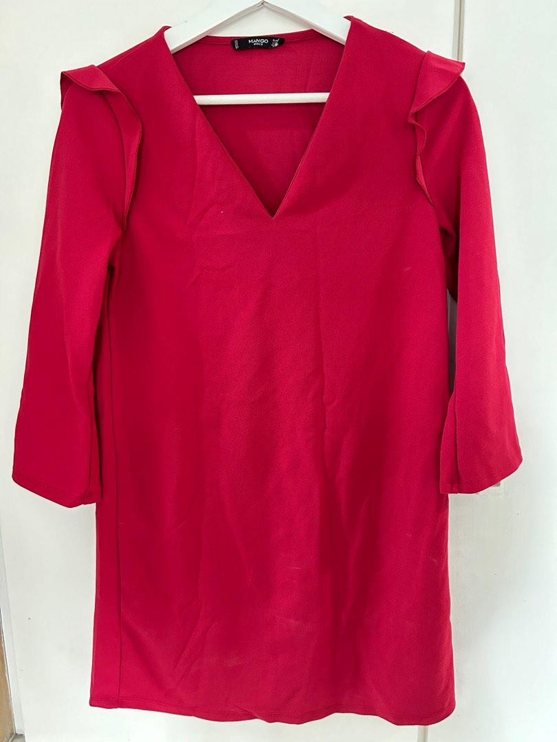 Mango red dress, Women's Fashion, Dresses & Sets, Dresses on Carousell