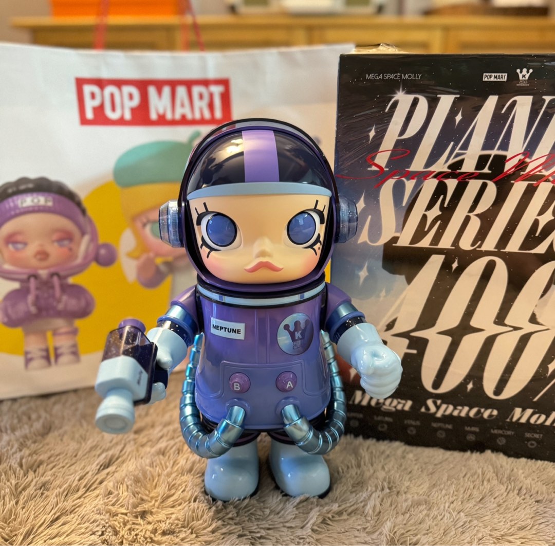 Pop Mart Mega Space Molly 400% Planet Series Neptune, Hobbies & Toys ...