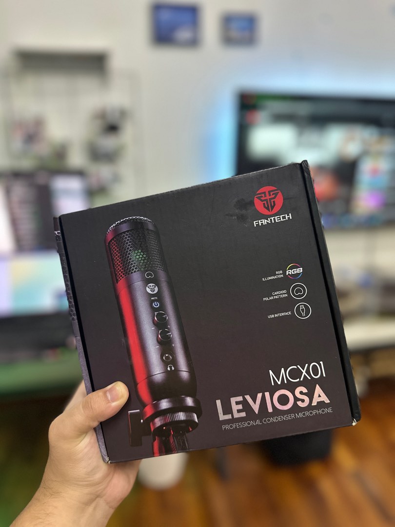 Microphone Fantech MCX01 Leviosa + Microphone Stand, Computers & Tech ...