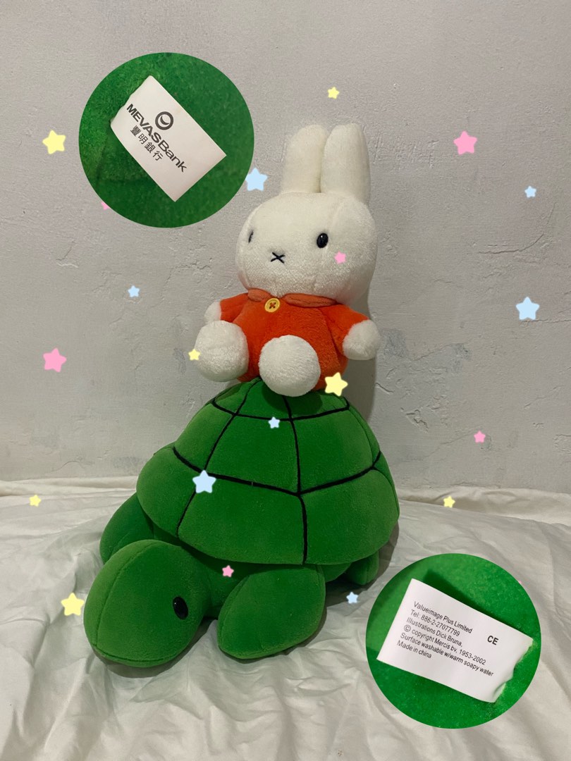 Miffy Plush on Turtle | 12 inches, Hobbies & Toys, Toys & Games on ...