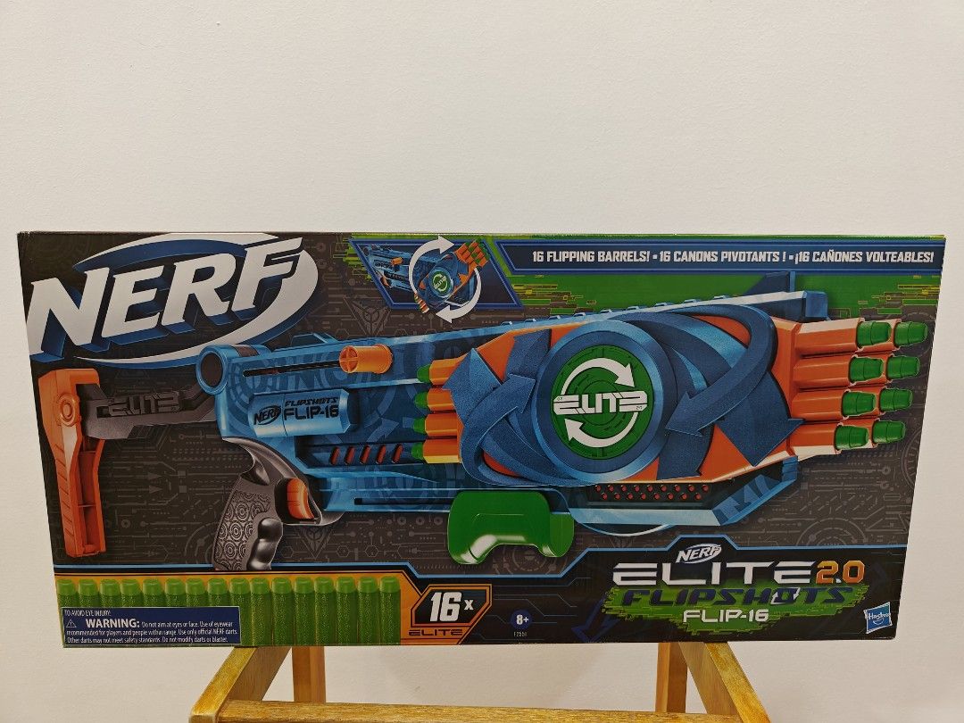 Nerf Elite 2.0 Flipshots Flip-16 Blaster, 16 Dart Barrels Flip to ...