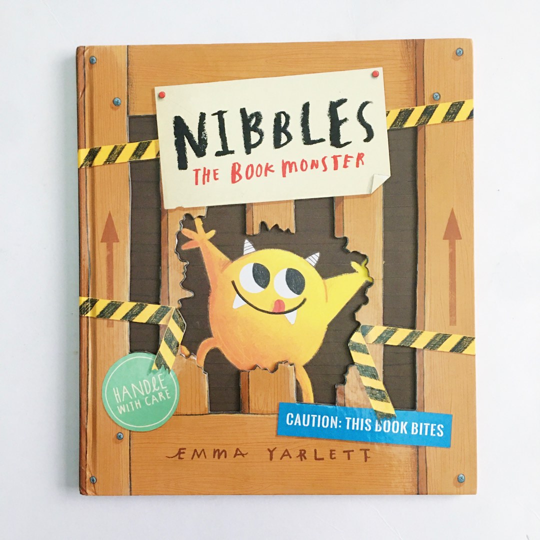 Nibbles The Book Monster by Emma Yarlett Hardcover, Hobbies & Toys ...