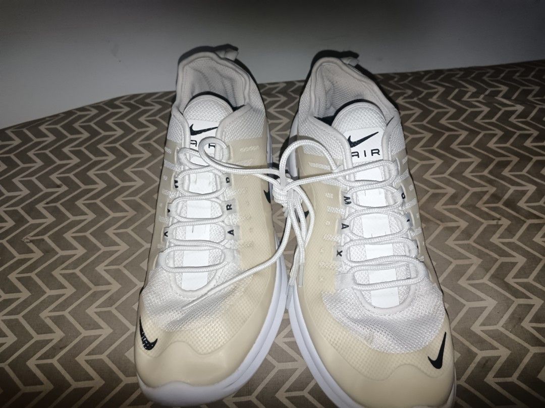 NIKE Air Max AXIS White Black Ligth Bone Running Shoes, Women's Fashion ...