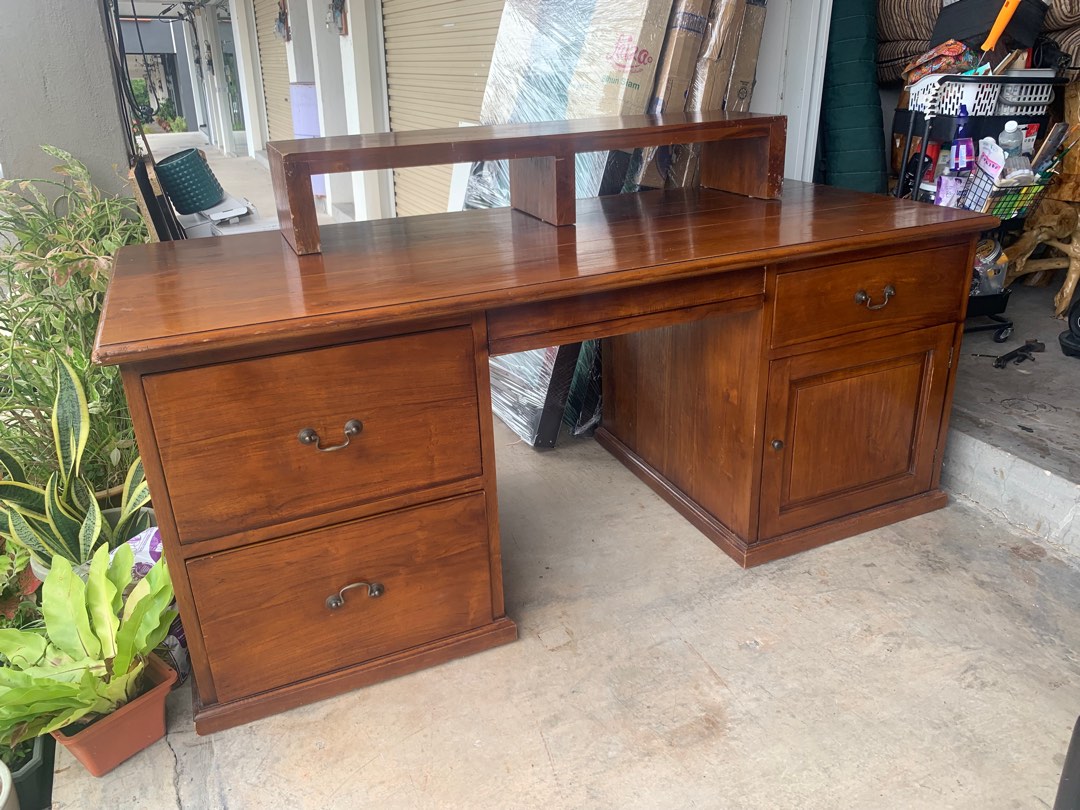 OFFICE TABLE | DIRECTOR TABLE | MEJA BOS | KAYU JATI | good quality ...