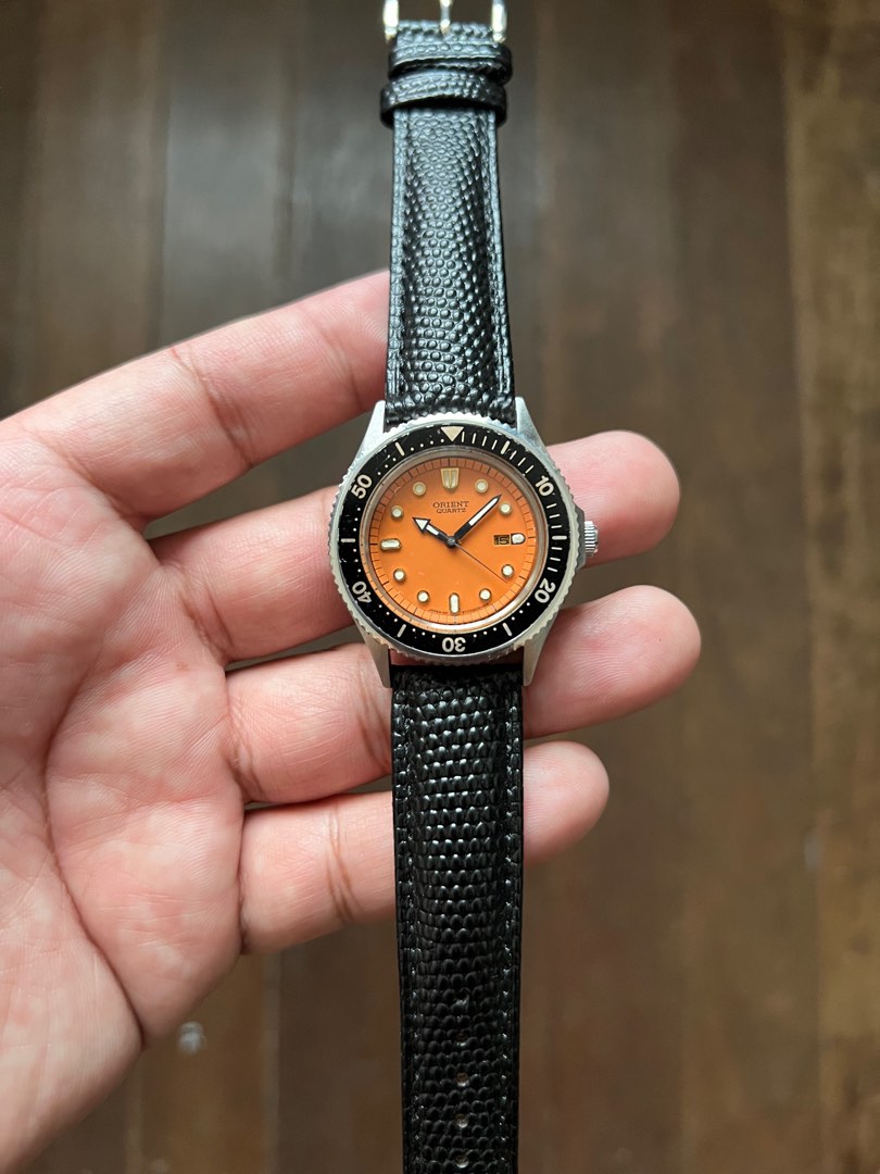 Orient orange quartz, Women's Fashion, Watches & Accessories, Watches ...