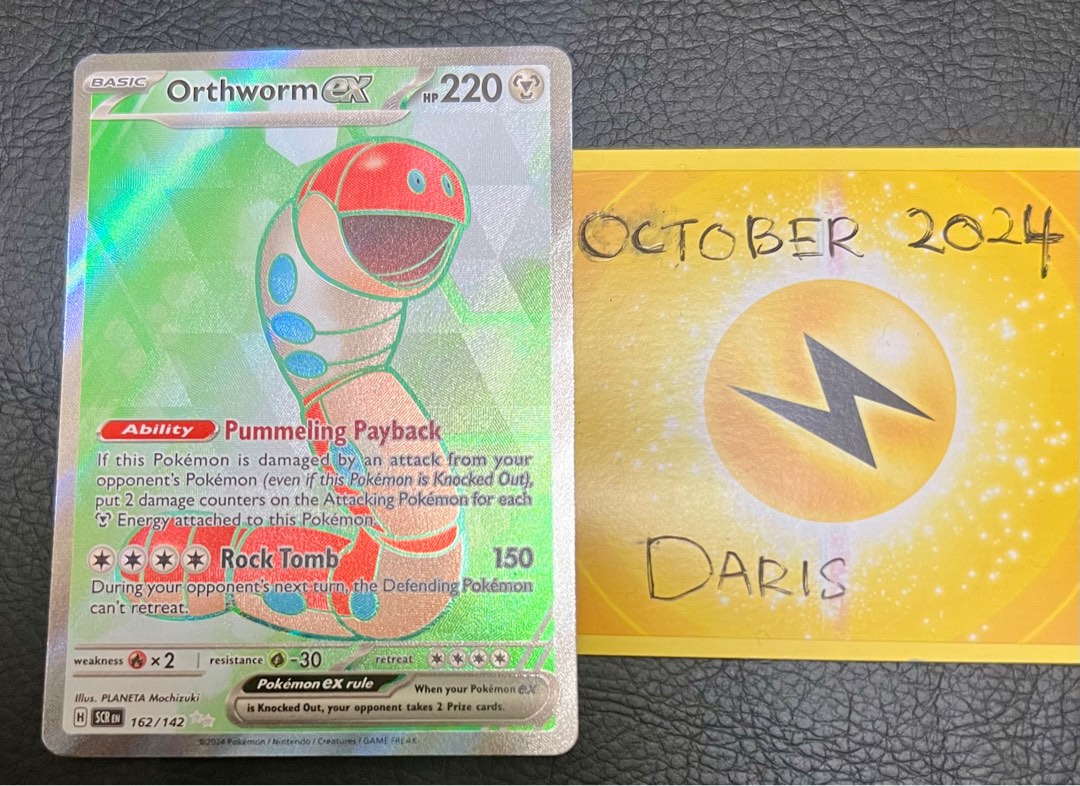 Orthworm ex - 162/142 - Full Art Secret Rare, Hobbies & Toys, Toys ...