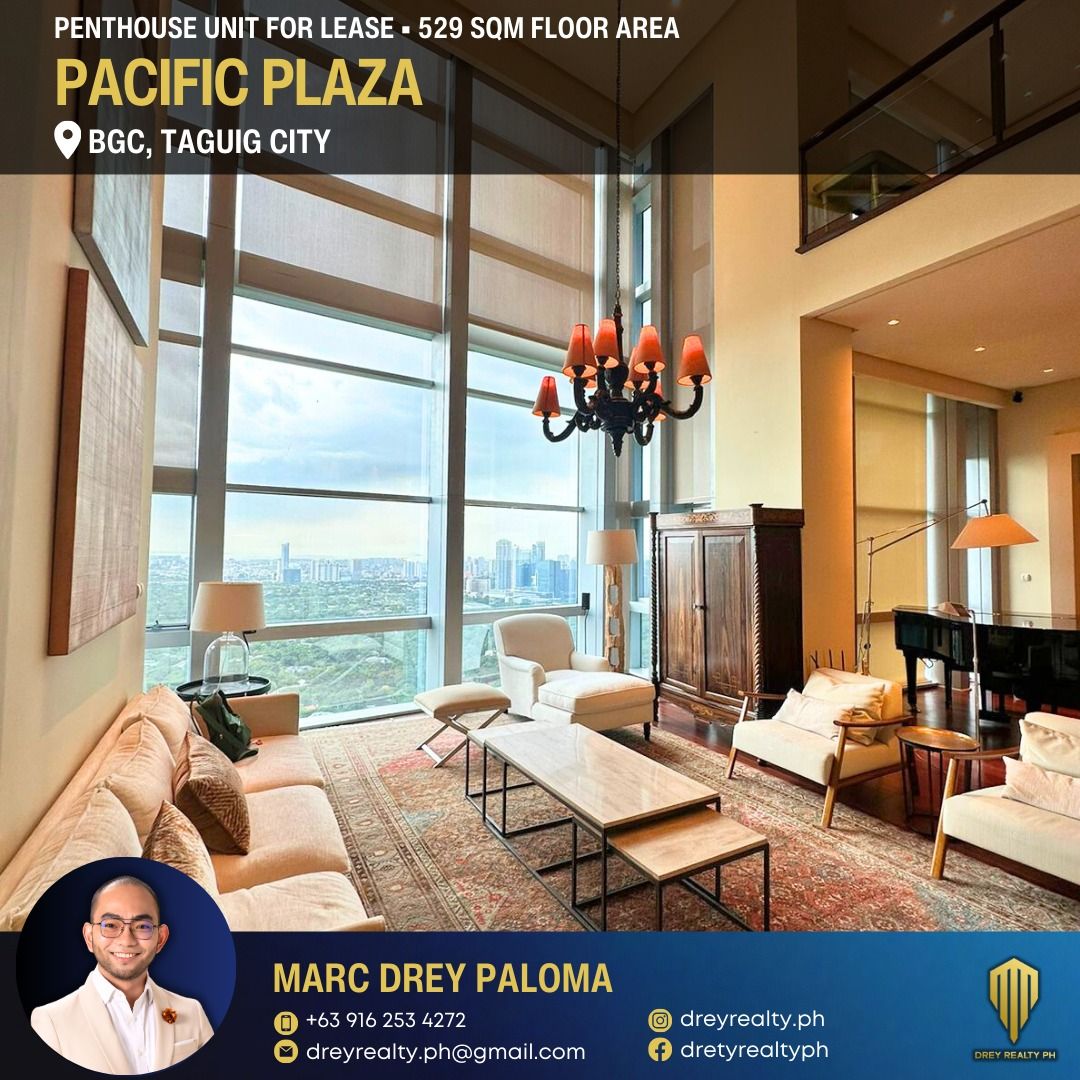 Pacific Plaza Penthouse Unit at 529 SQM Floor Area, Fully Furnished ...