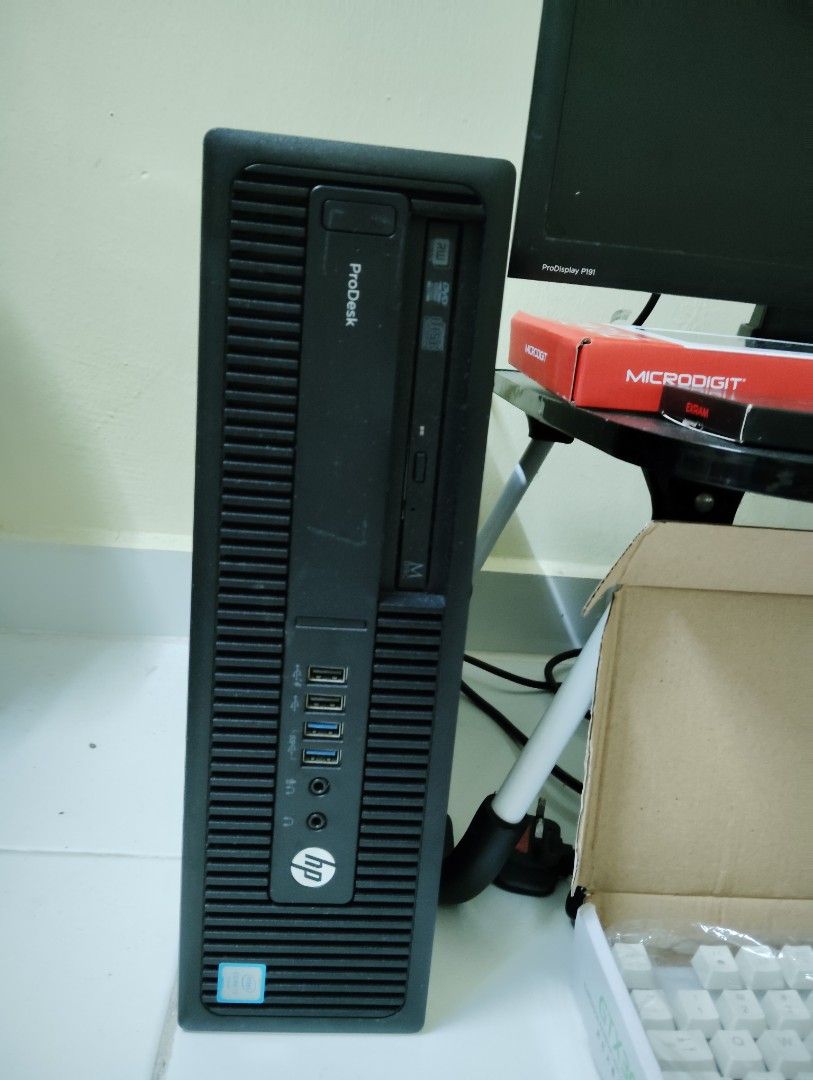 Pc HP fullset i7 gen6 8gb ram 128gb ssd, Computers & Tech, Desktops on ...