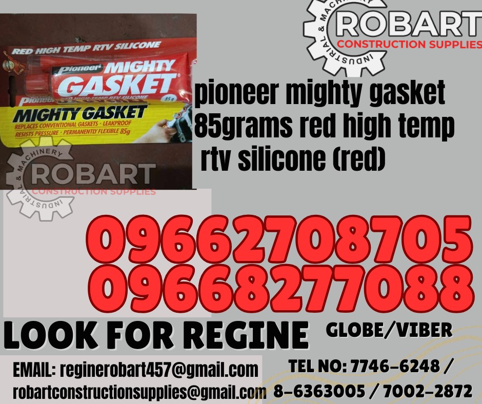 pioneer mighty gasket 85grams red high temp rtv silicone (red ...