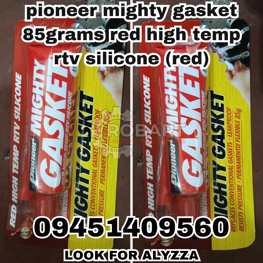 pioneer mighty gasket 85grams red high temp rtv silicone (red ...