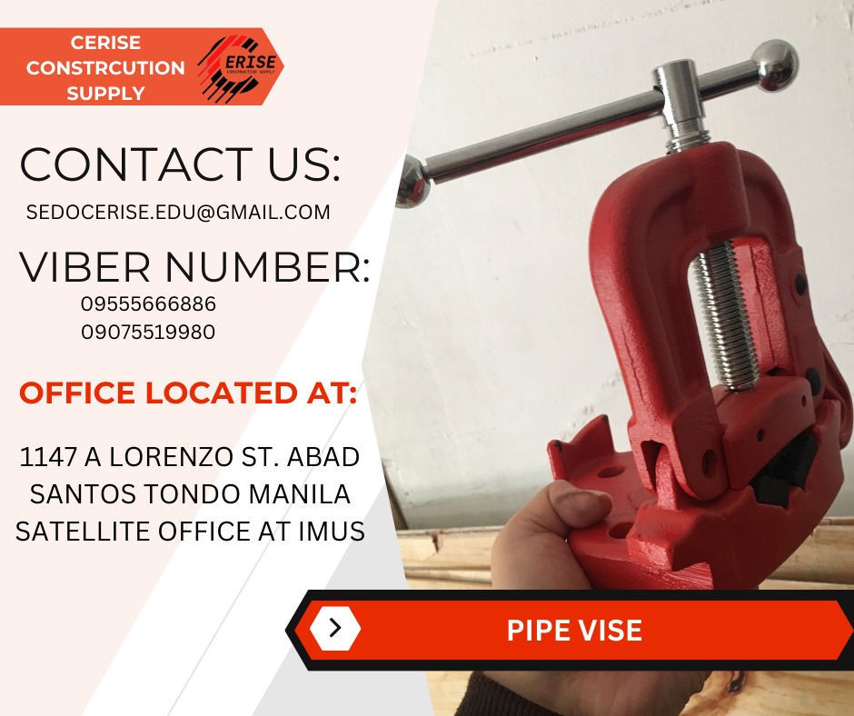 PIPE VISE, Commercial & Industrial, Construction Tools & Equipment on ...