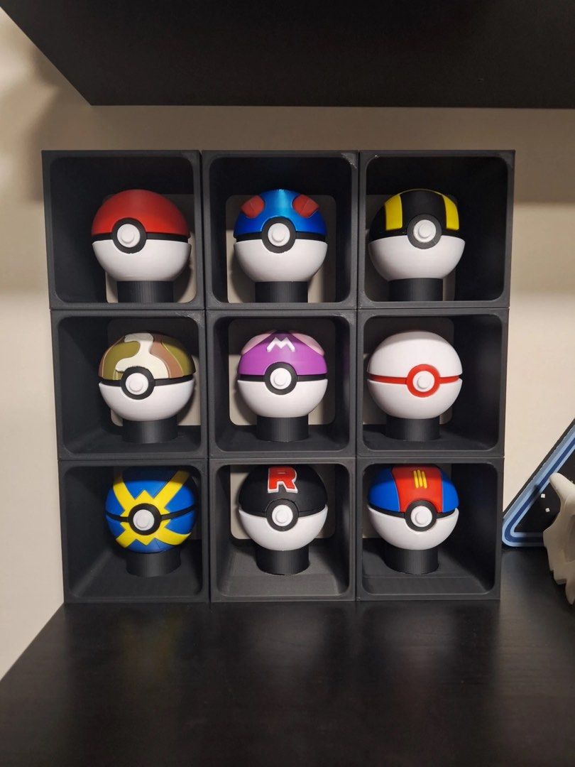 Pokemon Pokeball Stackable display stand, Hobbies & Toys, Memorabilia ...