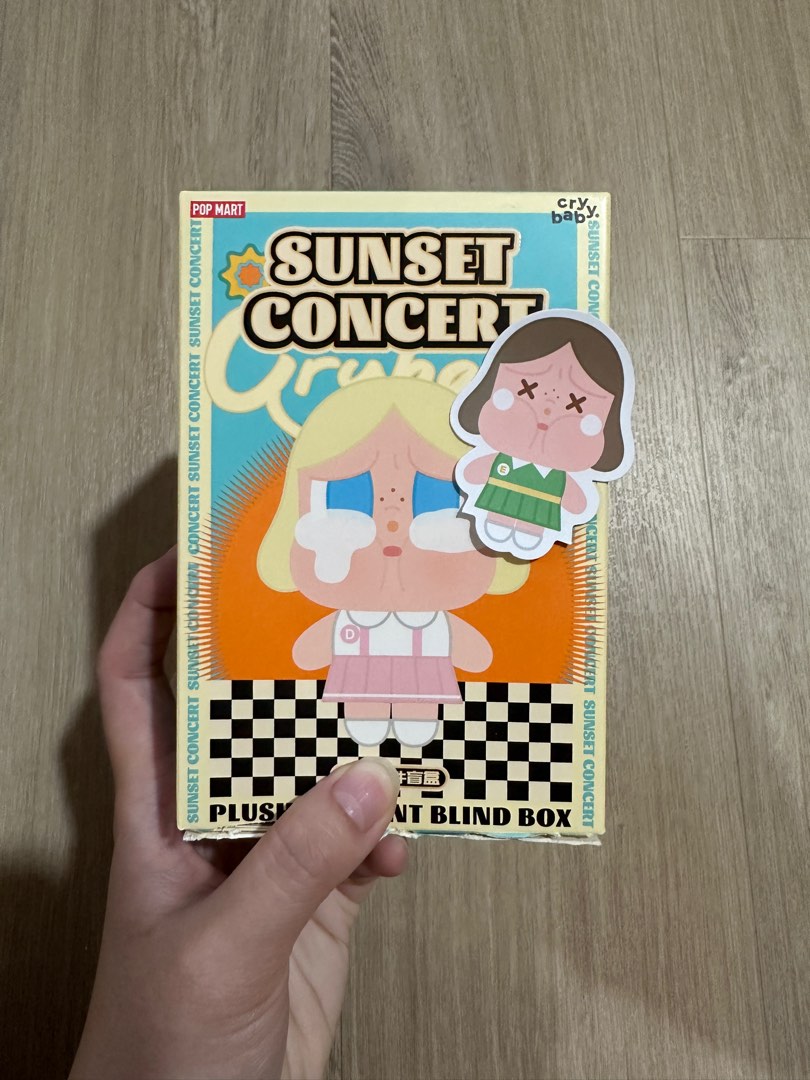 Popmart Crybaby Sunset Concert Plush Pendant Blind Box, Hobbies & Toys ...