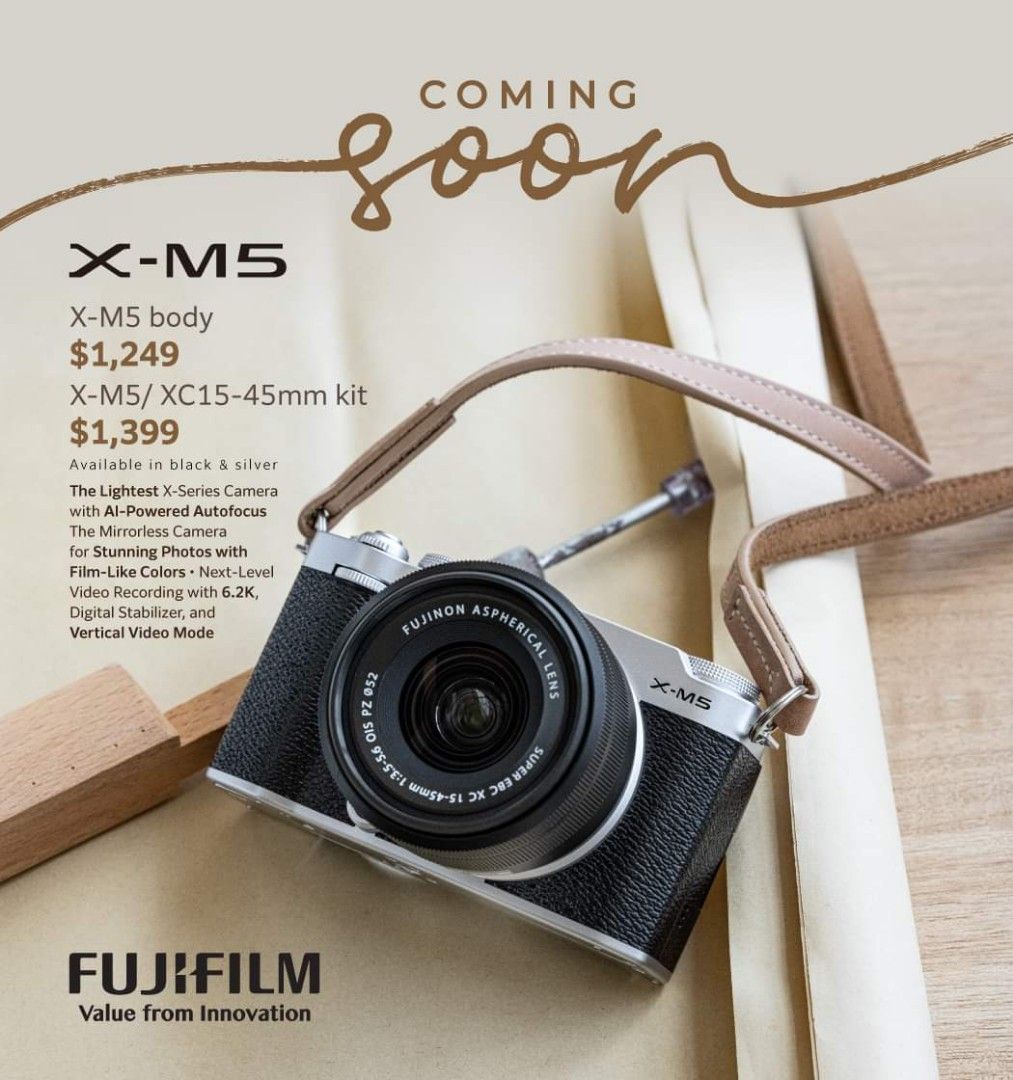 🎉PRE ORDER NOW🎉 FUJIFILM XM5 Body/Fuji XM5 Kit/Fuji X-M5, Photography ...