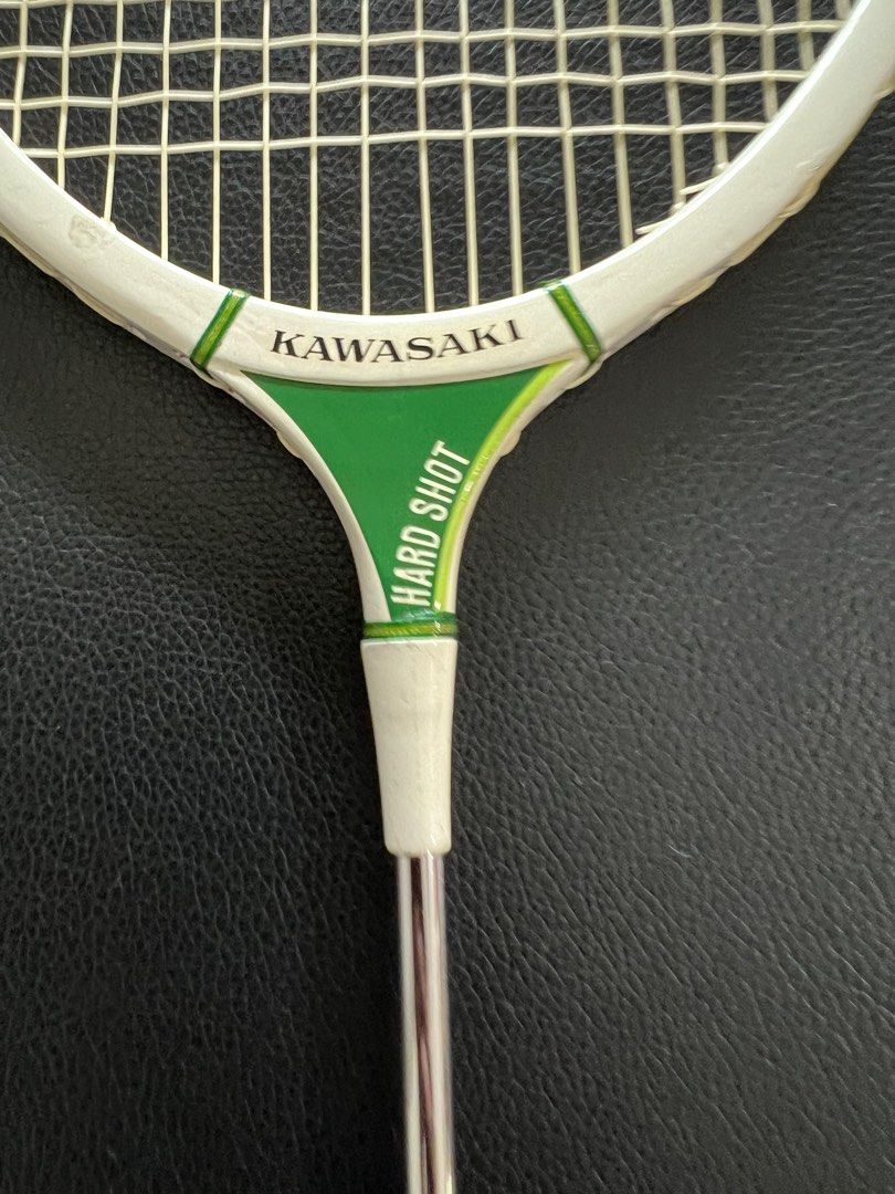 RAC-008 Vintage Kawasaki Hard Shot no 210 (Used Wooden Badminton Racket ...