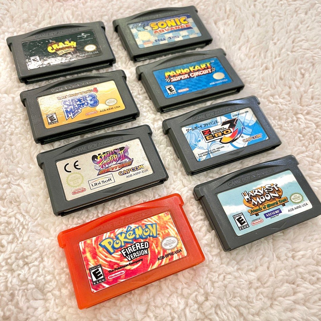 RARE! GBA Pokemon FireRed - Repro label, Video Gaming, Video Games ...