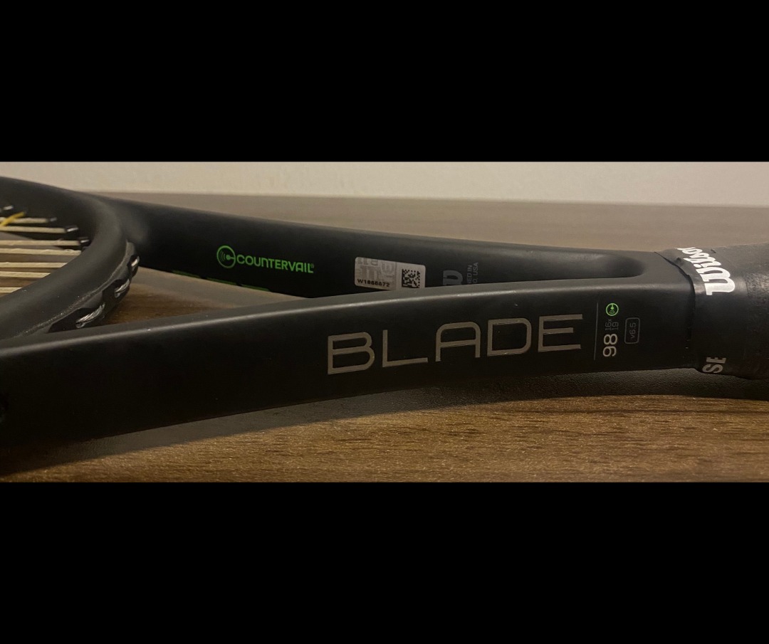 RARE WILSON Blade 98 v6.5 Noir Tennis Racket (ON-HAND), Sports ...