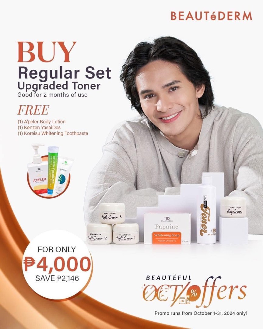 Regular set Beautederm set On hand, Beauty & Personal Care, Face, Face ...