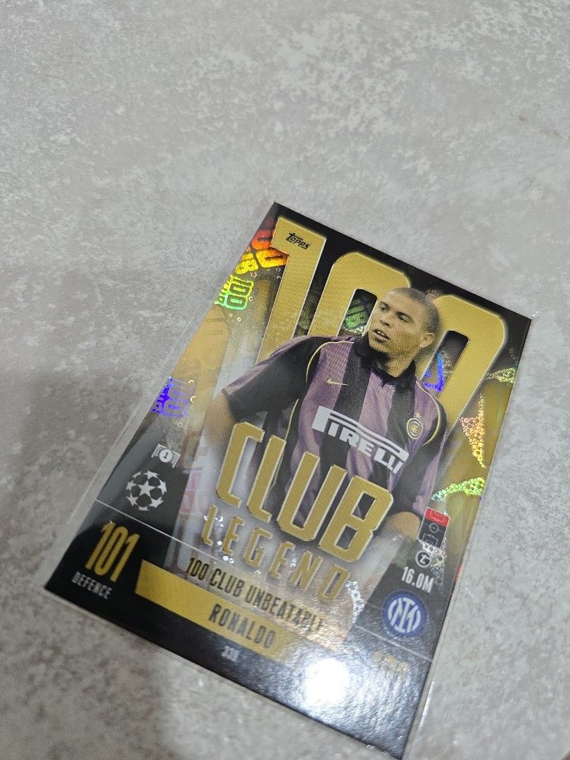 Ronaldo R9 100 Club LEGEND Topps Match Attax Extra 2024., Hobbies ...