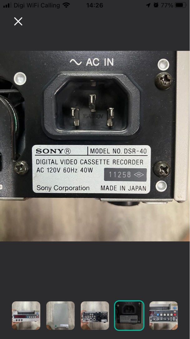 Sony DSR-40 mini DV / DV cam NTSC heavy duty commercial VCR, Audio, Portable Music Players on ...