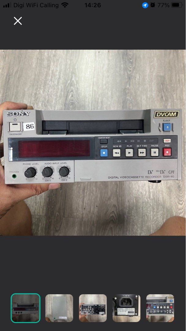 Sony DSR-40 mini DV / DV cam NTSC heavy duty commercial VCR, Audio, Portable Music Players on ...