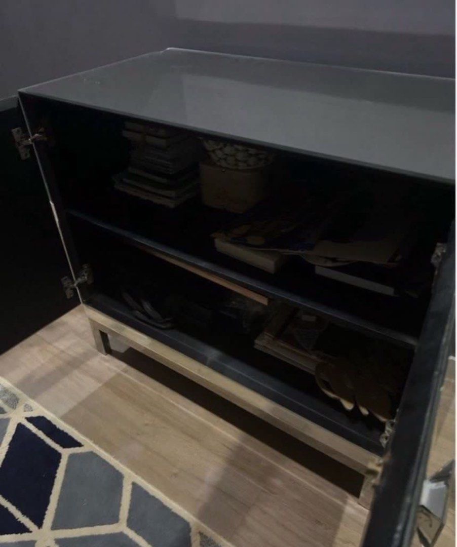 SSF luxury glass TV consoles/ sideboard cabinet/book cabinet for living ...