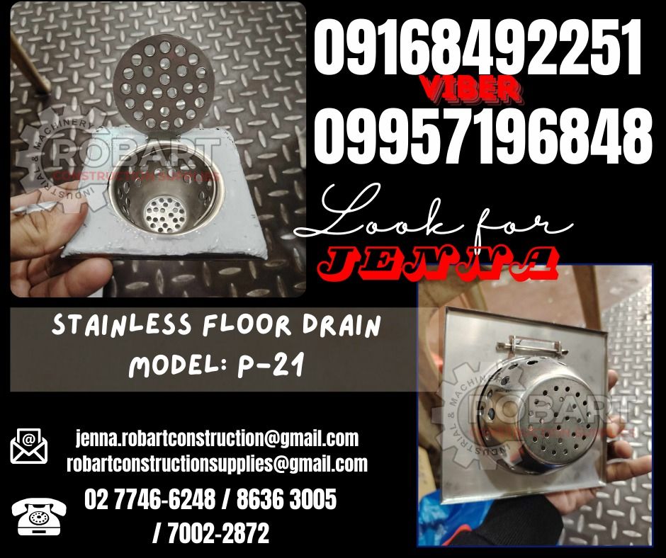 Stainless Floor Drain Model: P-21, Commercial & Industrial ...