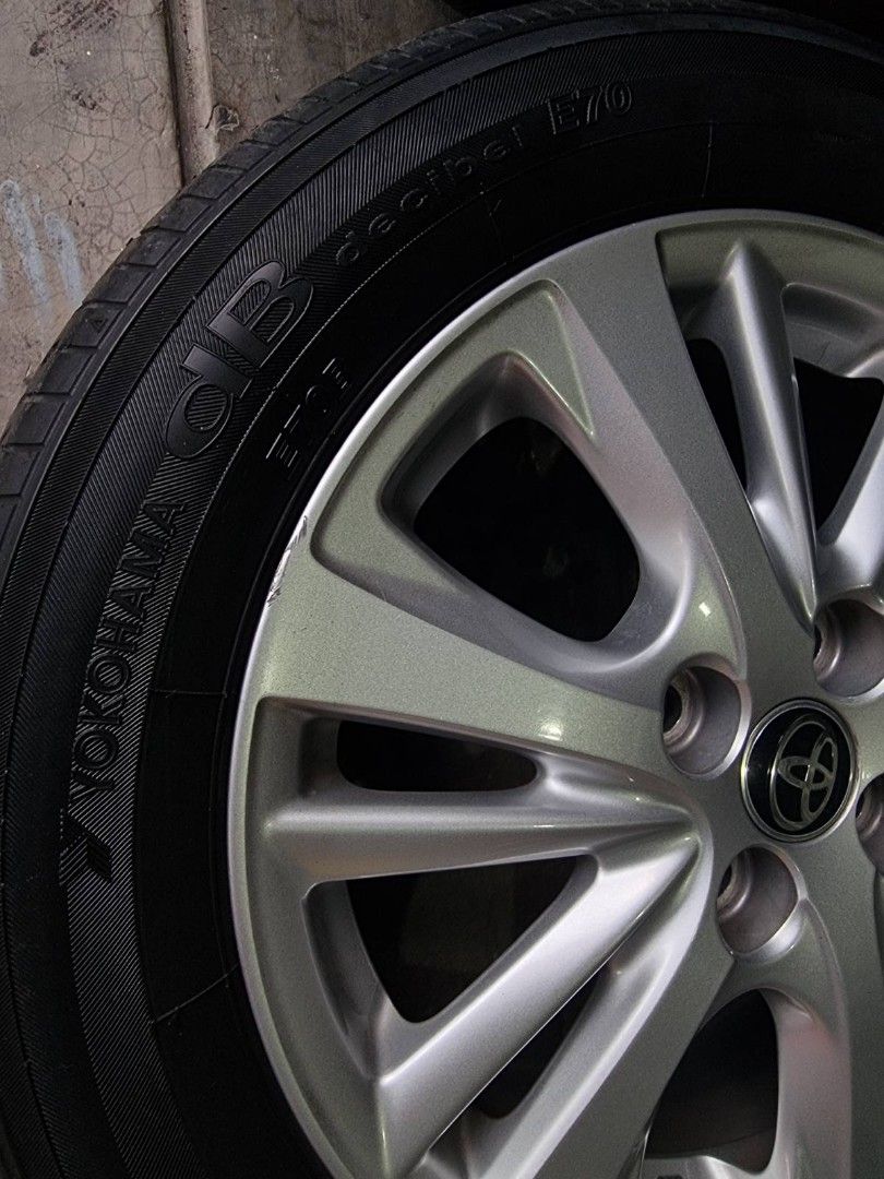 Toyota Vios 2020 Stock Mags and Tires 15s, Car Parts & Accessories ...