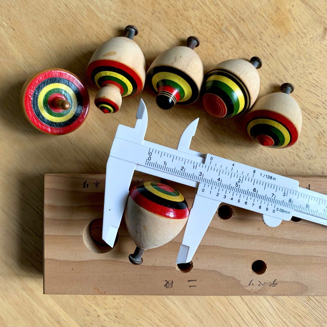 Traditional Wooden Japanese Tops, Hobbies & Toys, Toys & Games on Carousell