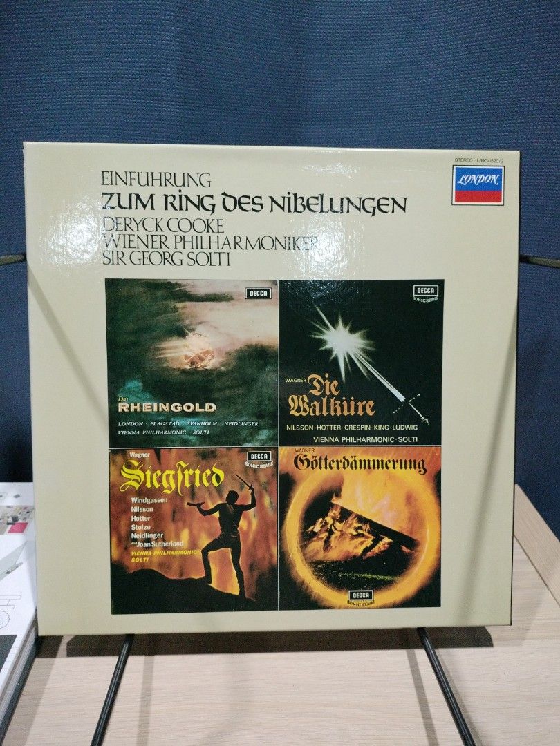 Wagner : Ring - Leitmotive 3LP boxset Deryck Cooke/ Wiener Philharmoniker/ Sir Georg Solti ...