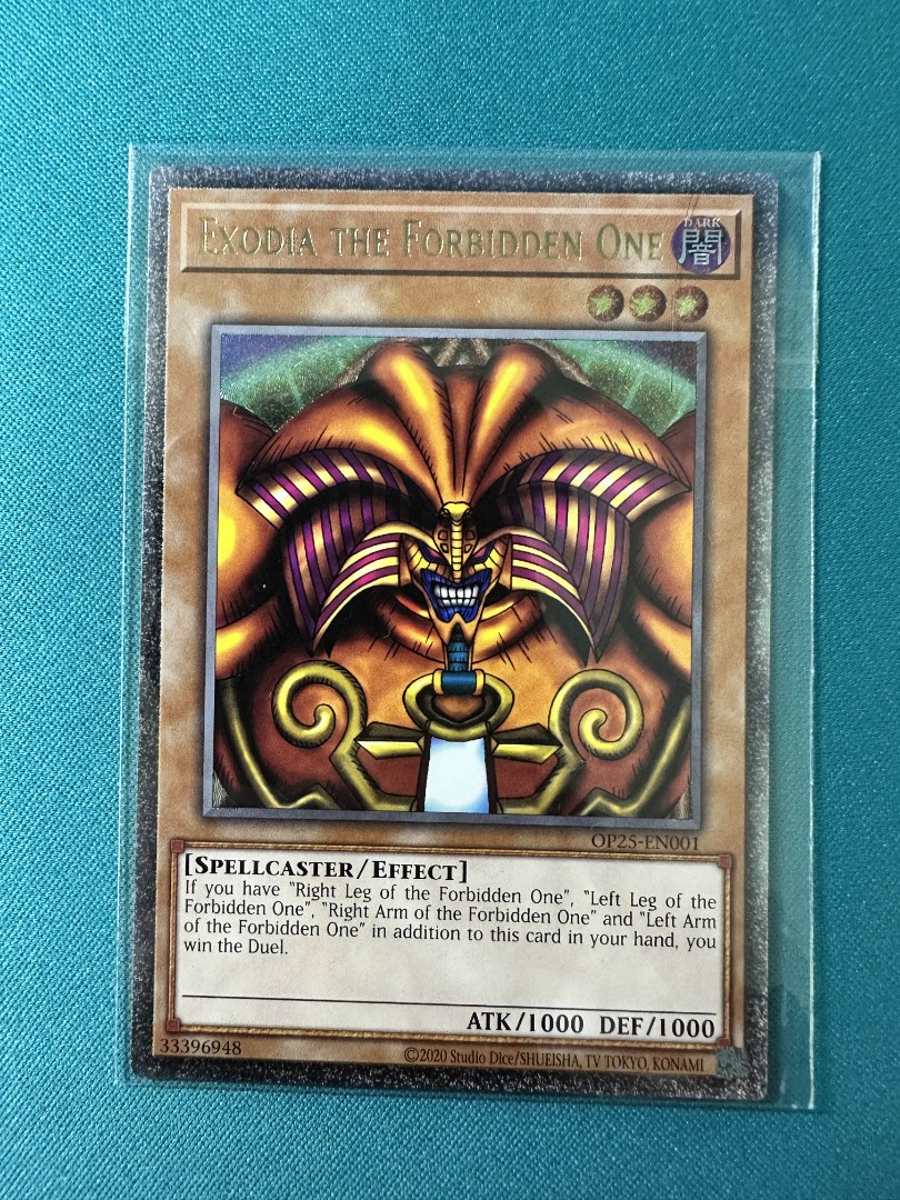 Yu-Gi-Oh Exodia The Forbidden one OP25-EN001 Ultimate Rare (UL ...