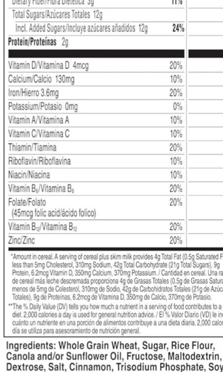 27 oz Giant Size box of General Mills Cinnamon Toast Crunch Breakfast ...