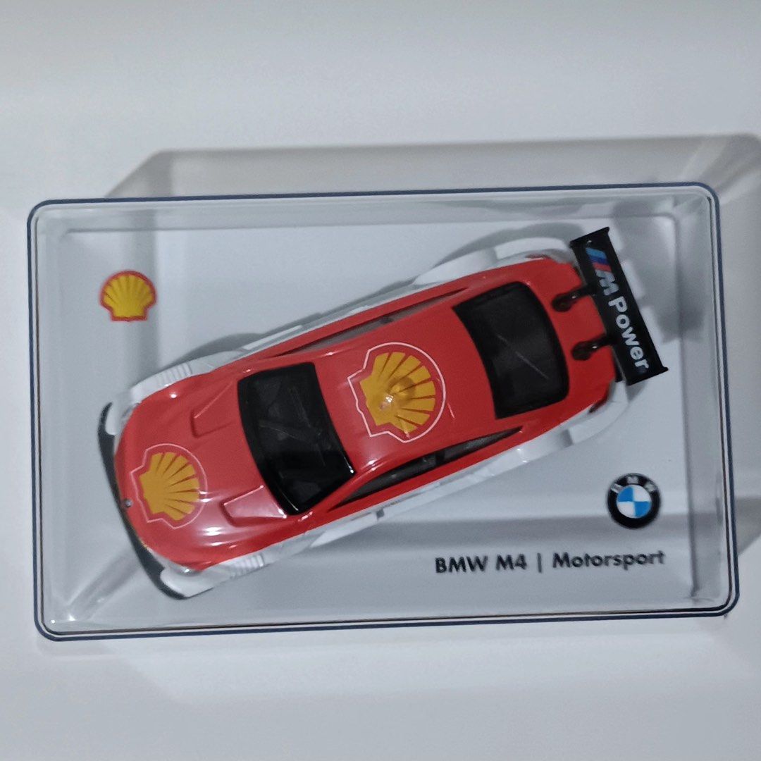 全新 Shell x BMW M4 Motorsports 賽車模型 汽車模型 Shell Helix Ultra 超凡喜力模型車, 興趣及 ...