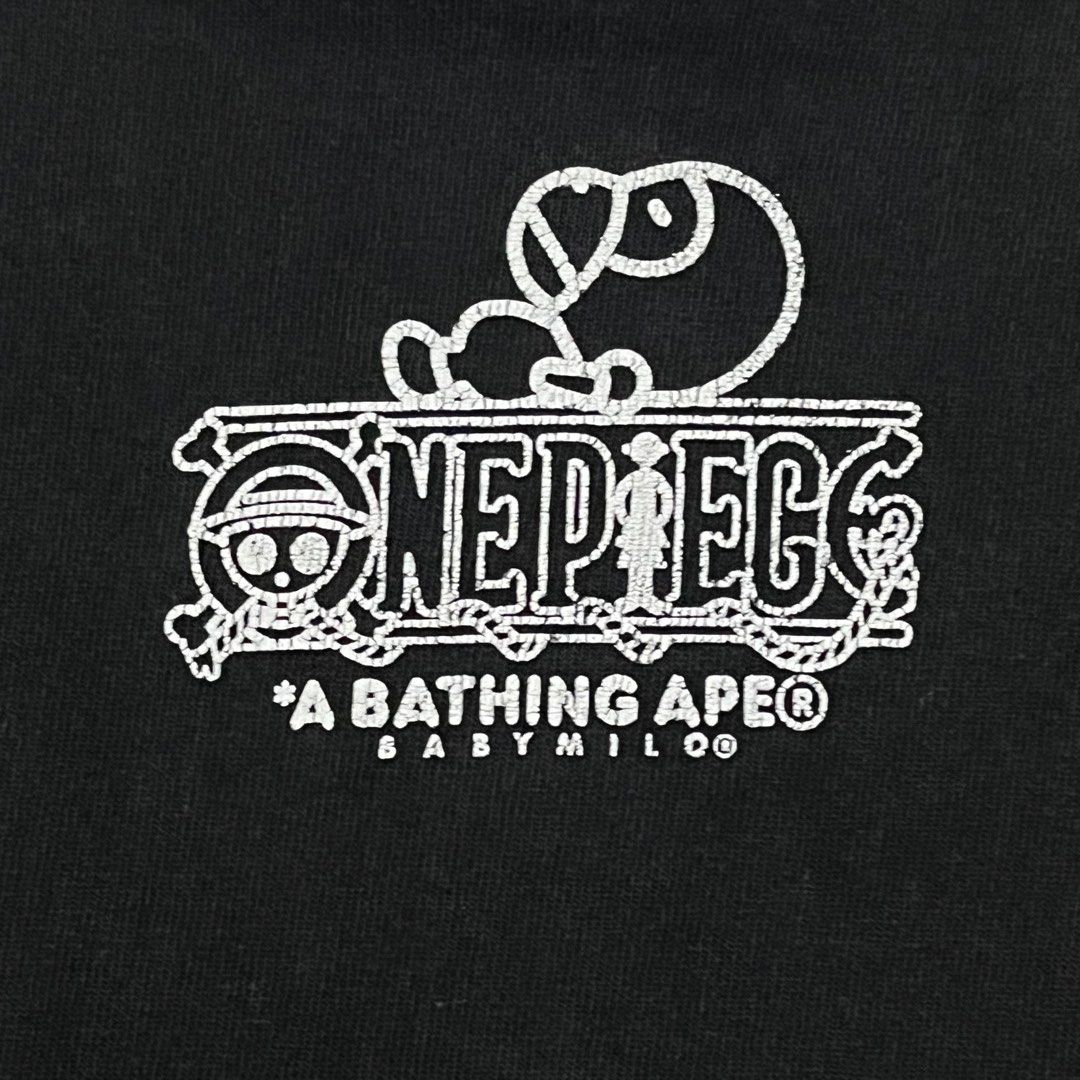 A Bathing Ape Baby Milo x One Piece Wanted Characters L Size, Men's ...