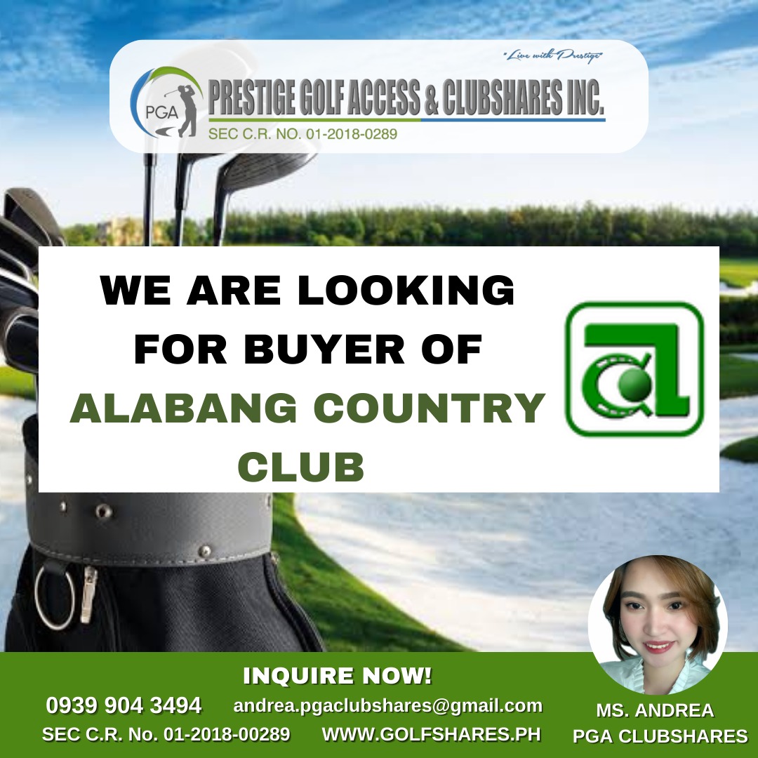 ALABANG COUNTRY CLUB, Sports Equipment, Sports & Games, Golf on Carousell