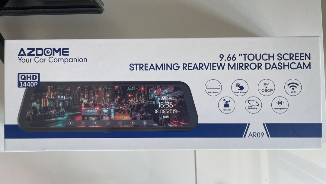 Azdome AR09 Rear Mirror Screen Dashcam, Auto Accessories on Carousell