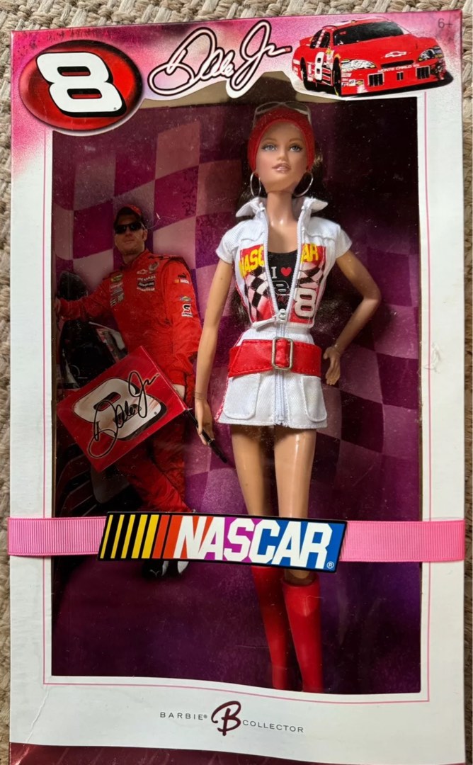 Barbie Nascar Dale #8 Doll, Hobbies & Toys, Toys & Games on Carousell