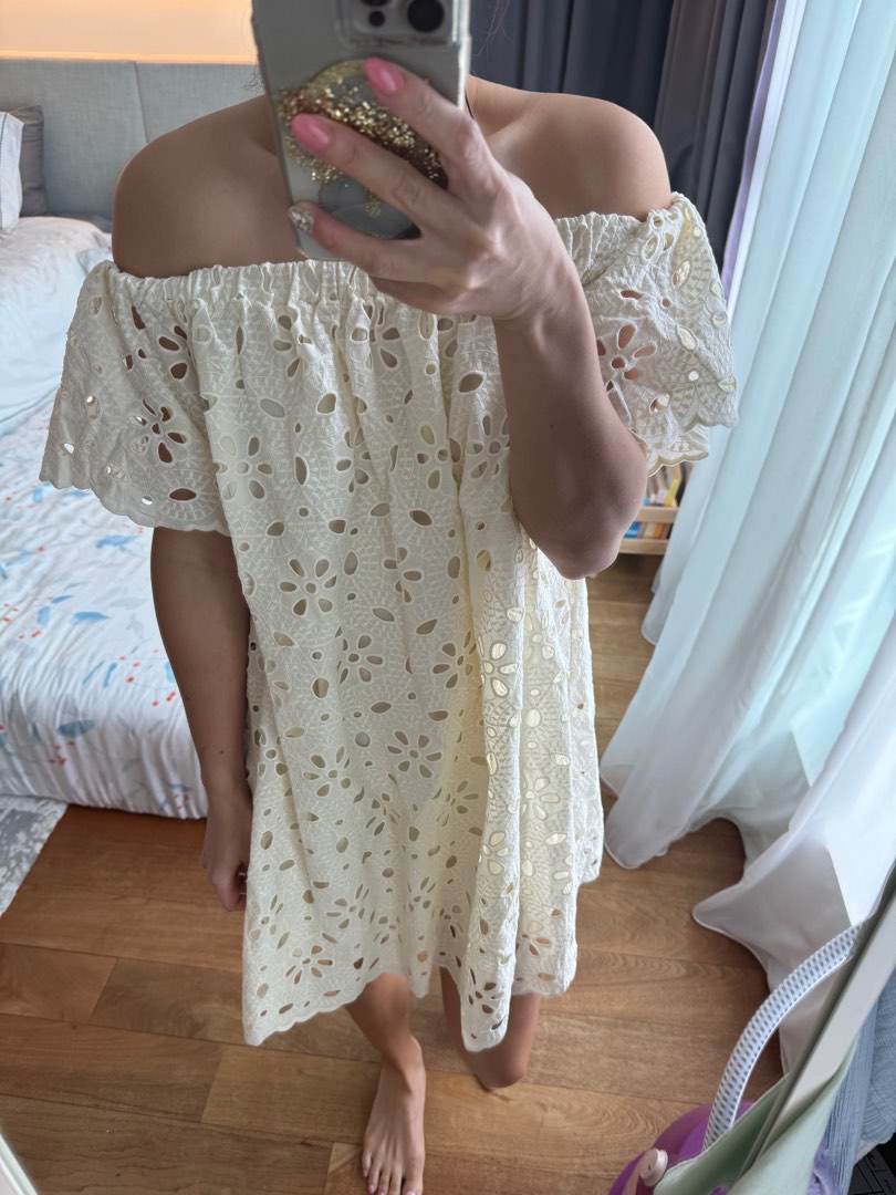 Brand new Lacey off shoulder dress, Women's Fashion, Dresses & Sets ...