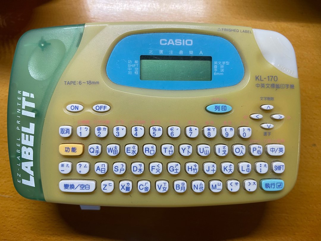 CASIO KL-170 中英繁體 Label 機, 電腦＆科技, 商務用科技產品 - Carousell