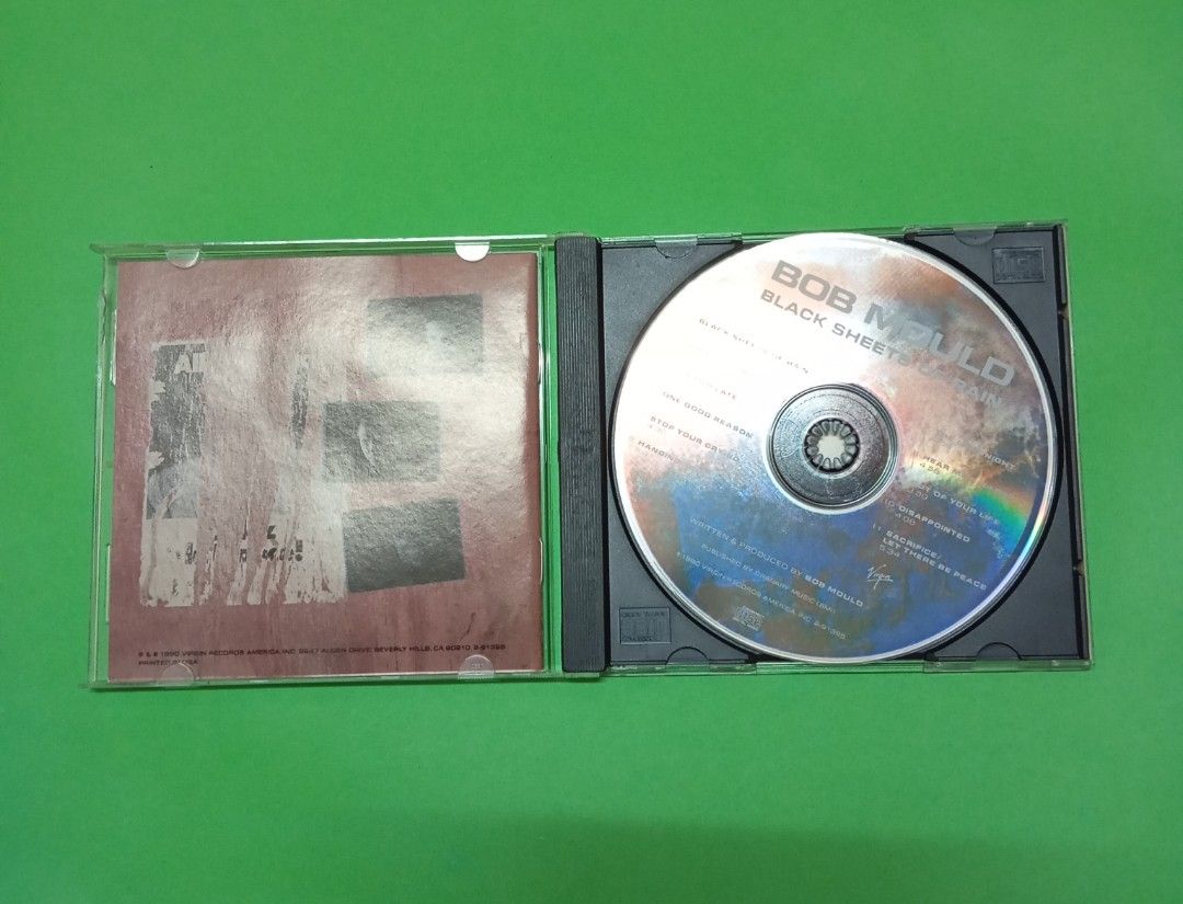 CD BOB MOULD : BLACK SHEETS OF RAIN ALBUM (1990) *CRACKED CASING ...