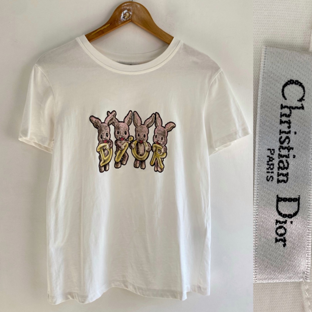 CD Bunny Shirt, Women's Fashion, Activewear on Carousell