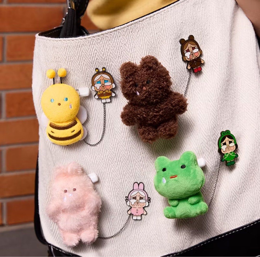 CRYBABY Crying Again Series-Plush Badge Blind Box tags labubu cry baby ...
