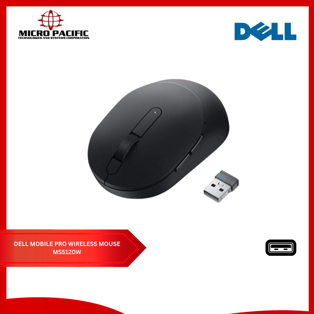 DELL Mobile Pro Wireless Mouse MS5120W - Compact and Versatile ...