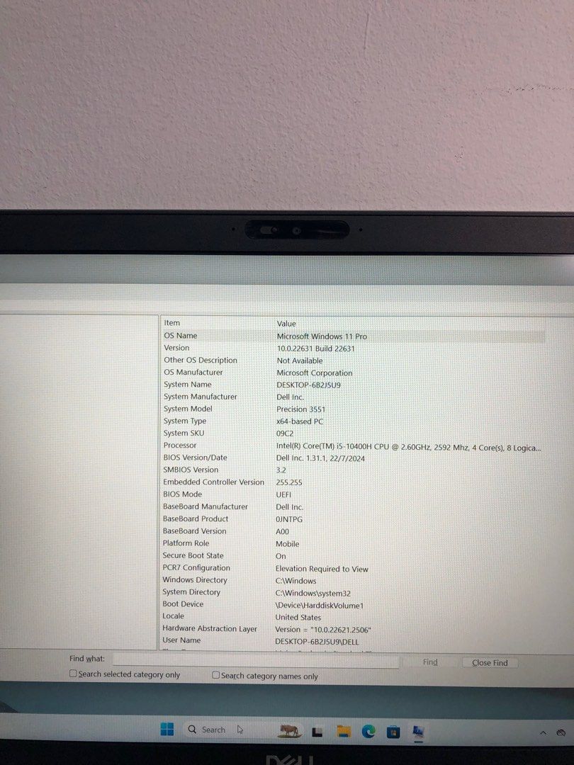 Dell Precision 3551 ( intel i5, 10th Gen) Ram 16GB, 256GB SSD, Nvidia ...
