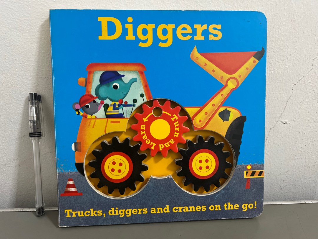 Diggers (Interactive Board Book), Hobbies & Toys, Books & Magazines ...